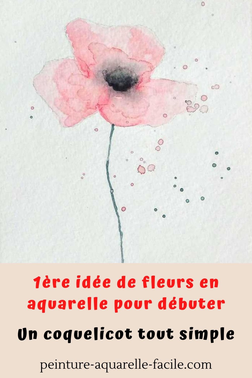 Fleurs en aquarelle pour débutant : 30 idées